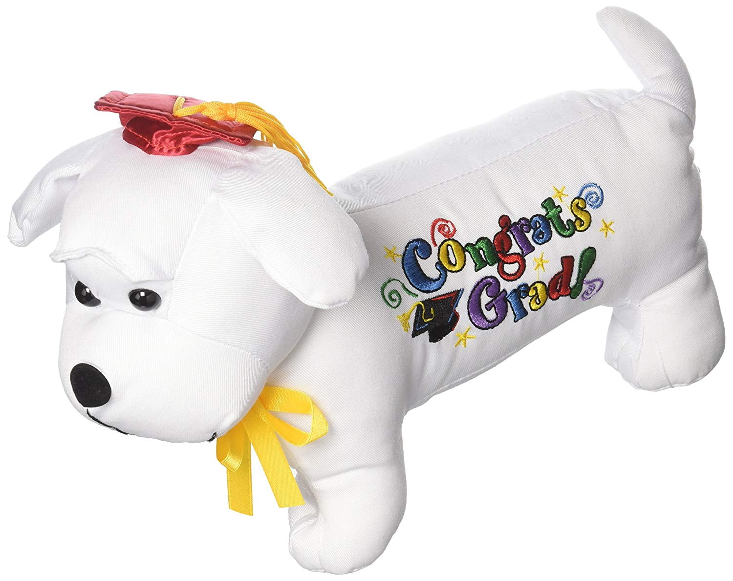 Graduation Autograph Stuffed Dog with Pen & RED Hat, Congrats Grad! 10 ...
