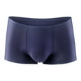 Blue Mens Underwear Men'S Summer Thin Ice Silk Boxers Breathable Men ...