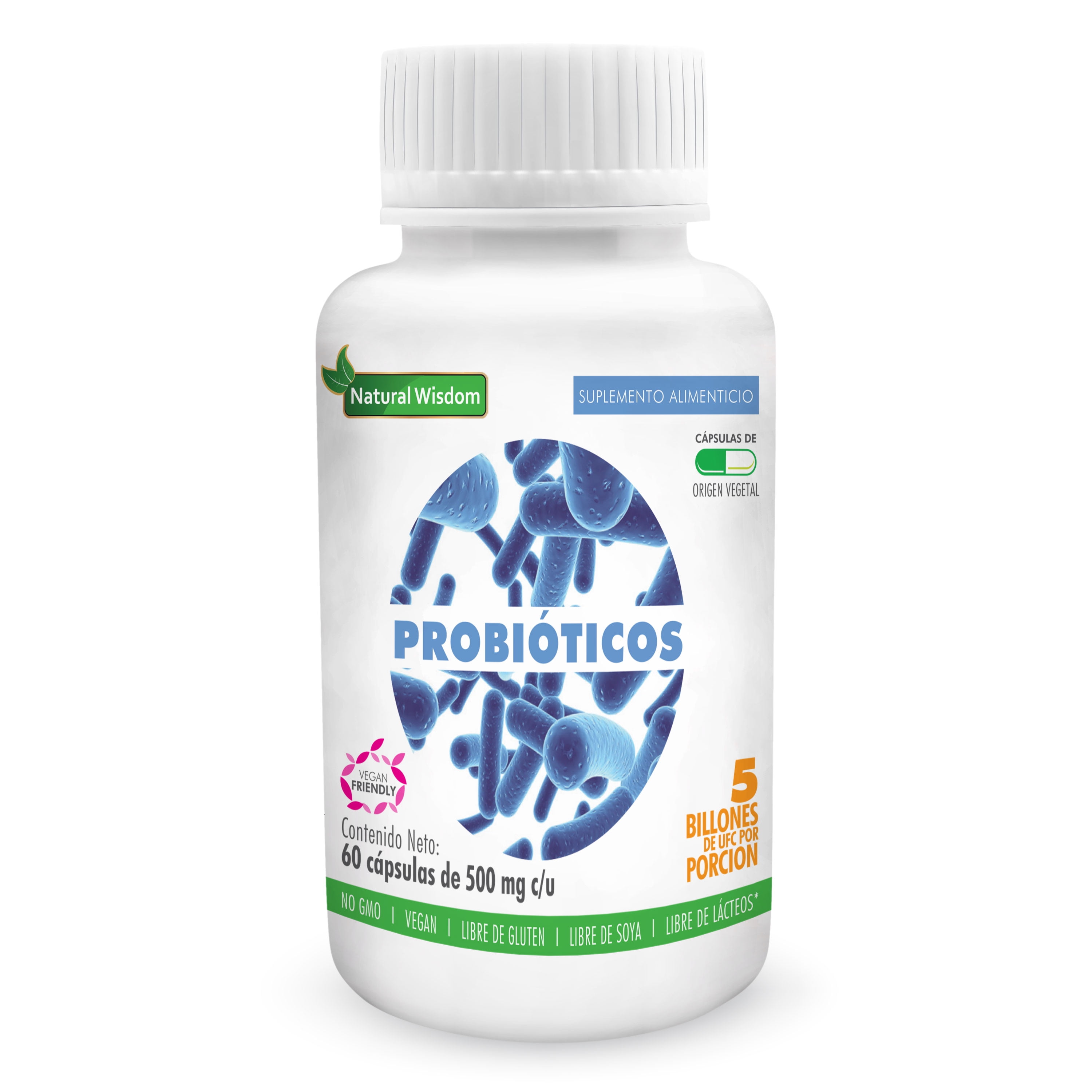 Probioticos Natural Wisdom 60 capsulas NATURAL WISDOM Suplemento ...