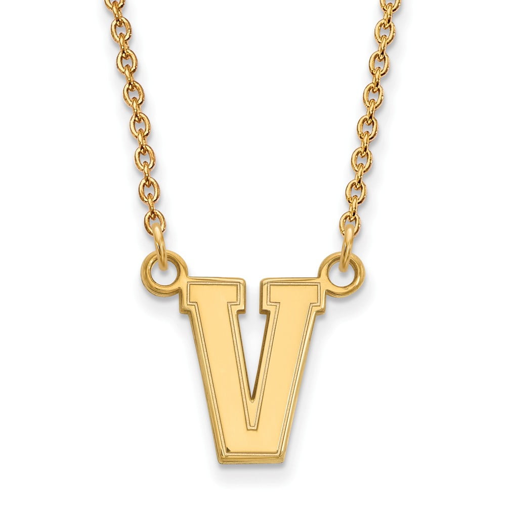 Solid 10k Yellow Gold Official Vanderbilt University Small Pendant ...