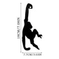 ZHZFKZ Black Banana Monkey Hook Rack - Metal Hanging Storage Organizer ...