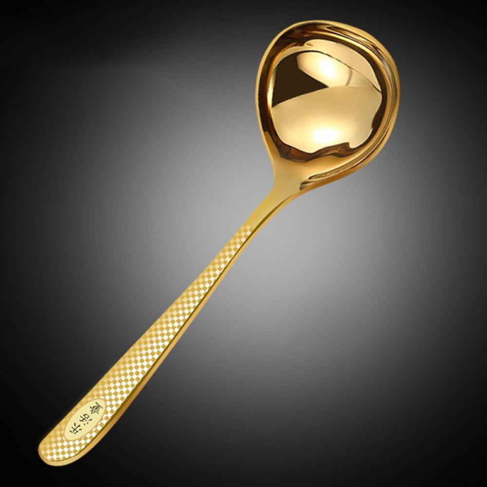 Soup Spoons,Stainless Steel Korean Spoons,Asian Soup Spoons,7.1 inches ...