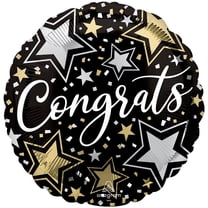 Anagram Satin Luxe Solid Star Graduation 19" Jr Shape Foil Balloon ...
