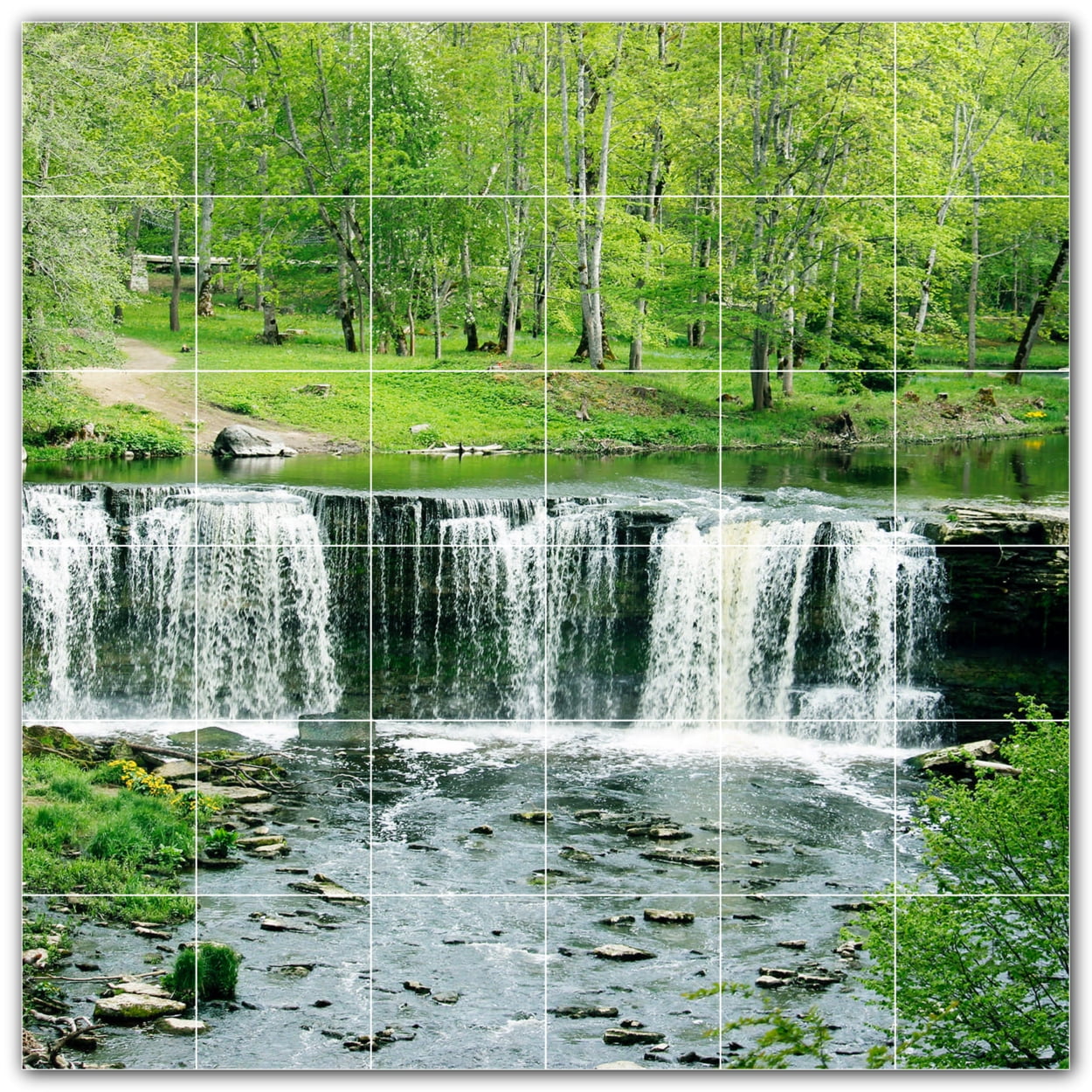 Picture-Tiles.com: Waterfalls Ceramic Tile Wall Mural WAL501132-66XL ...