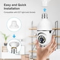 Indoor Security Camera with a 3MP Light Bulb, Featuring Wired 2.4Ghz ...
