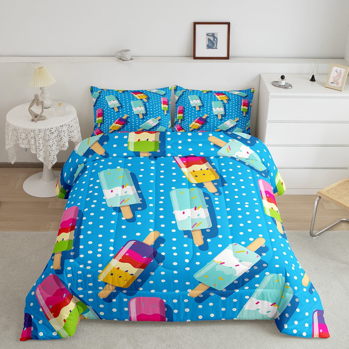 Click here for Yst Ice Cream Comforter Set 3 Pieces Full For Kids... prices