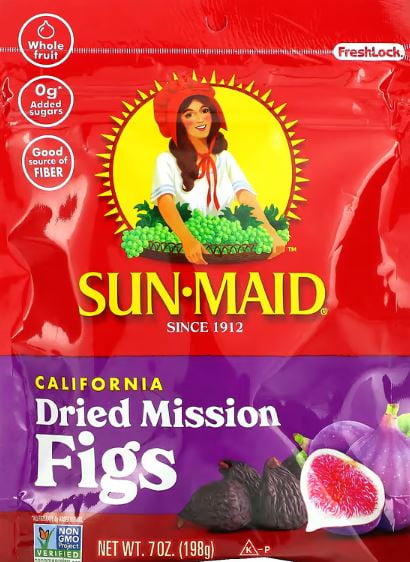 Sun-Maid California Dried Mission Figs, 7 oz Bag (Pack of 48) - Walmart.com