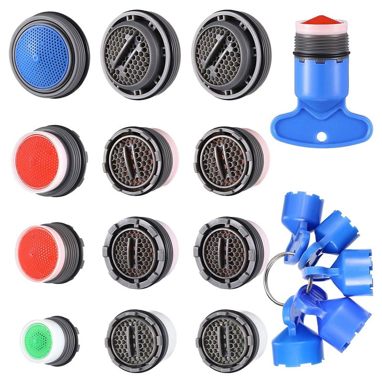 12 Pcs Aérateur de Robinet pour Cache-Aérateurs et 5 Pcs Clés de ...
