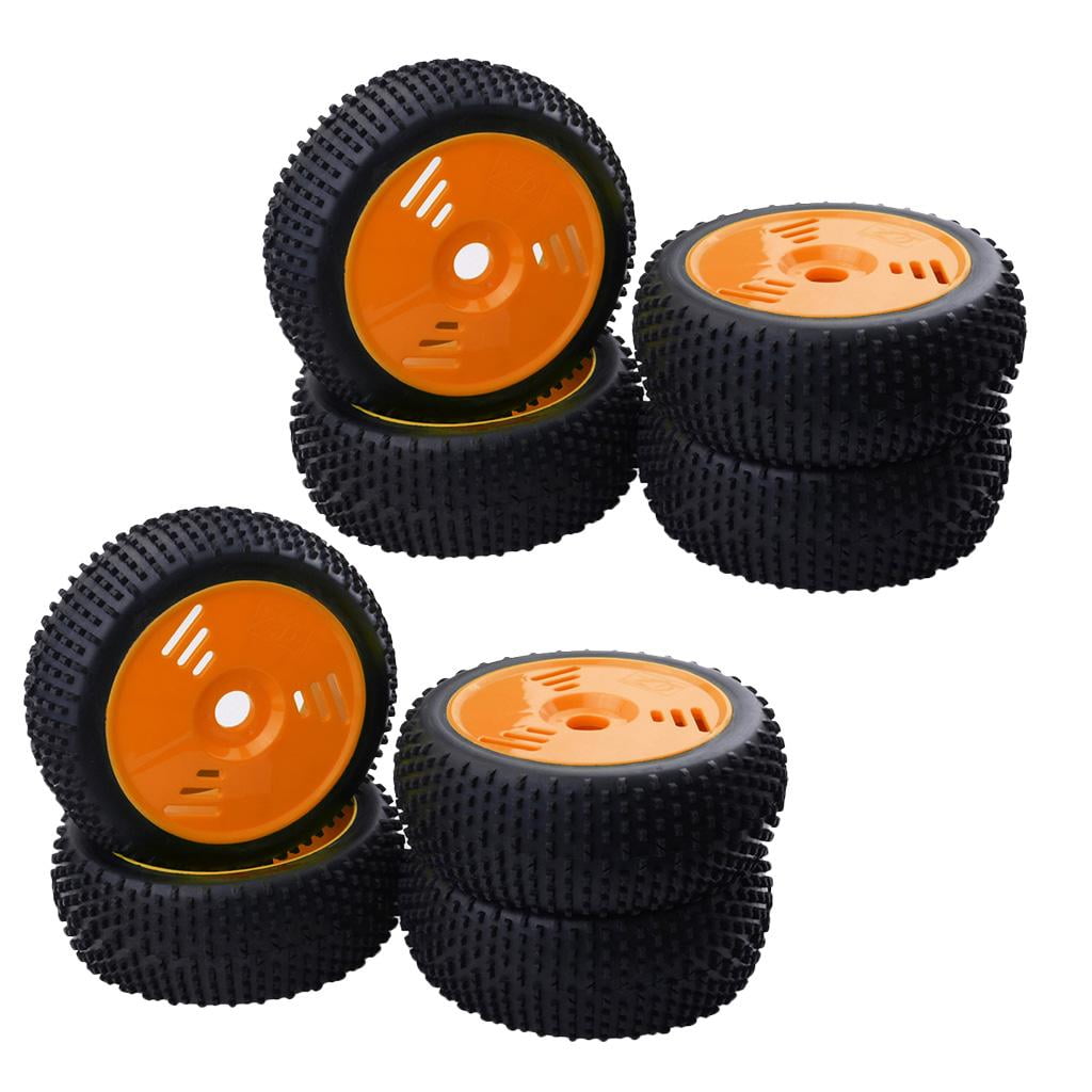 Llantas Y Neumáticos de Goma 8pcs para 1/8 Eléctrico Y Vehículo Todo ...
