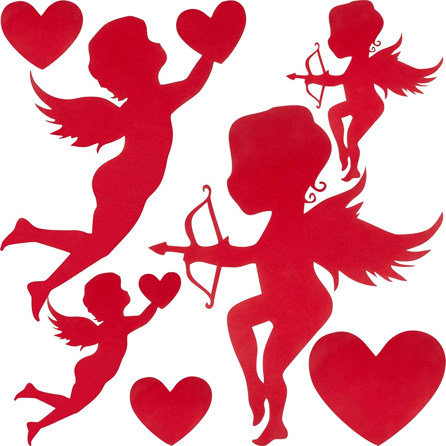 36 Pieces Valentine's Day Cutouts Heart Shape Paper Cutouts Love Party ...