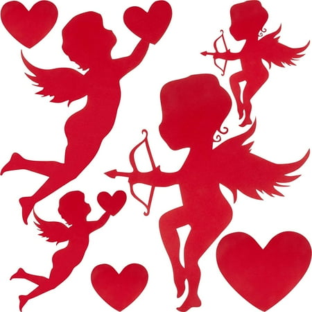 36 Pieces Valentine's Day Cutouts Heart Shape Paper Cutouts Love Party ...