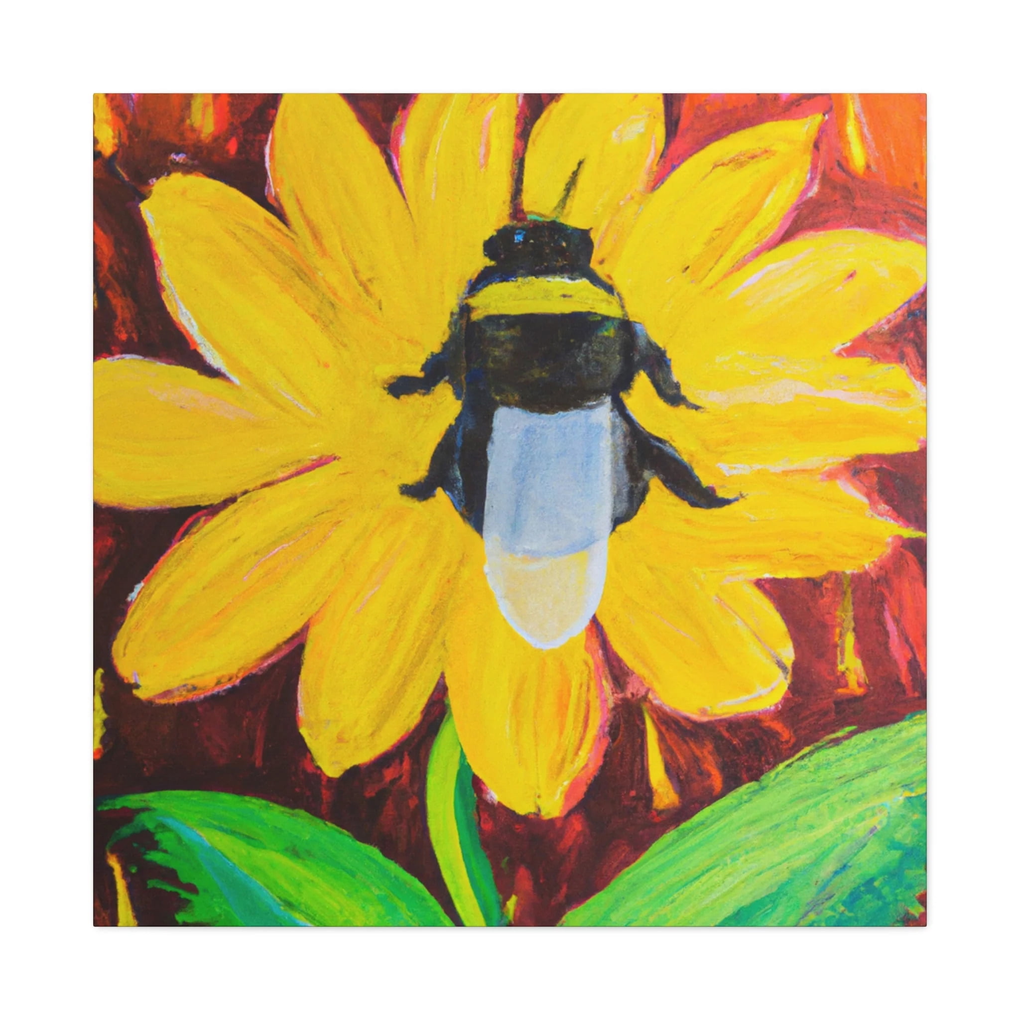 Bumblebee in Bloom - Canvas - Walmart.com