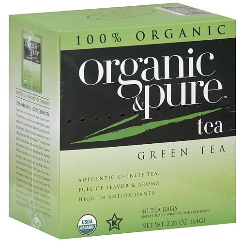 Organic & Pure Green Tea, 40BG (Pack of 6) - Walmart.com