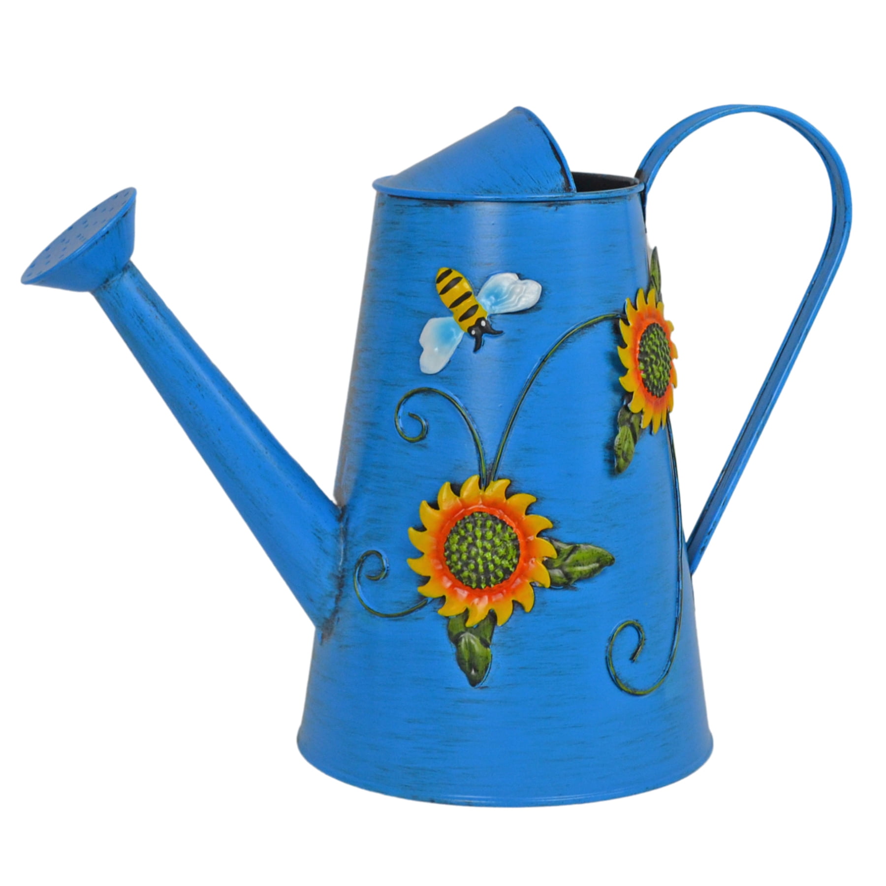 Westcharm Decorative Sunflower & Bee Metal Watering Can (Vol: 10 Cups ...