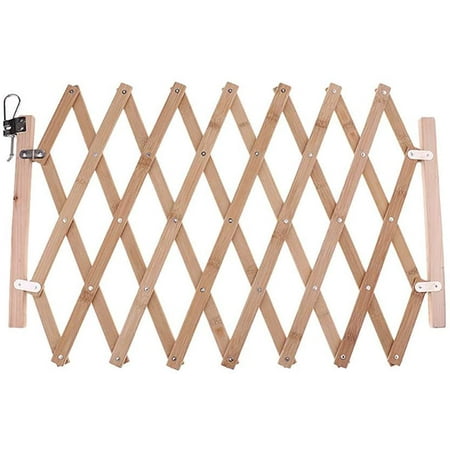 Lonbiaci Stair Gate Dog Guard, Pet Portable Indoor Wood Barrier ...