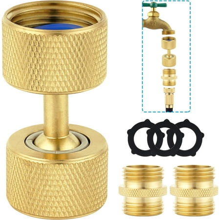 Garden Hose Adapter, Faucet Adapter to Garden Hose,360°Swivel Sink ...