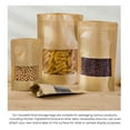 Walmart 150 Pcs Reclosable Bulk Seal Packaging Kraft Stand Up Pouches ...