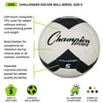 Champion Sports Challenger Soccer Ball, Size 5, Blue/White - Walmart.com