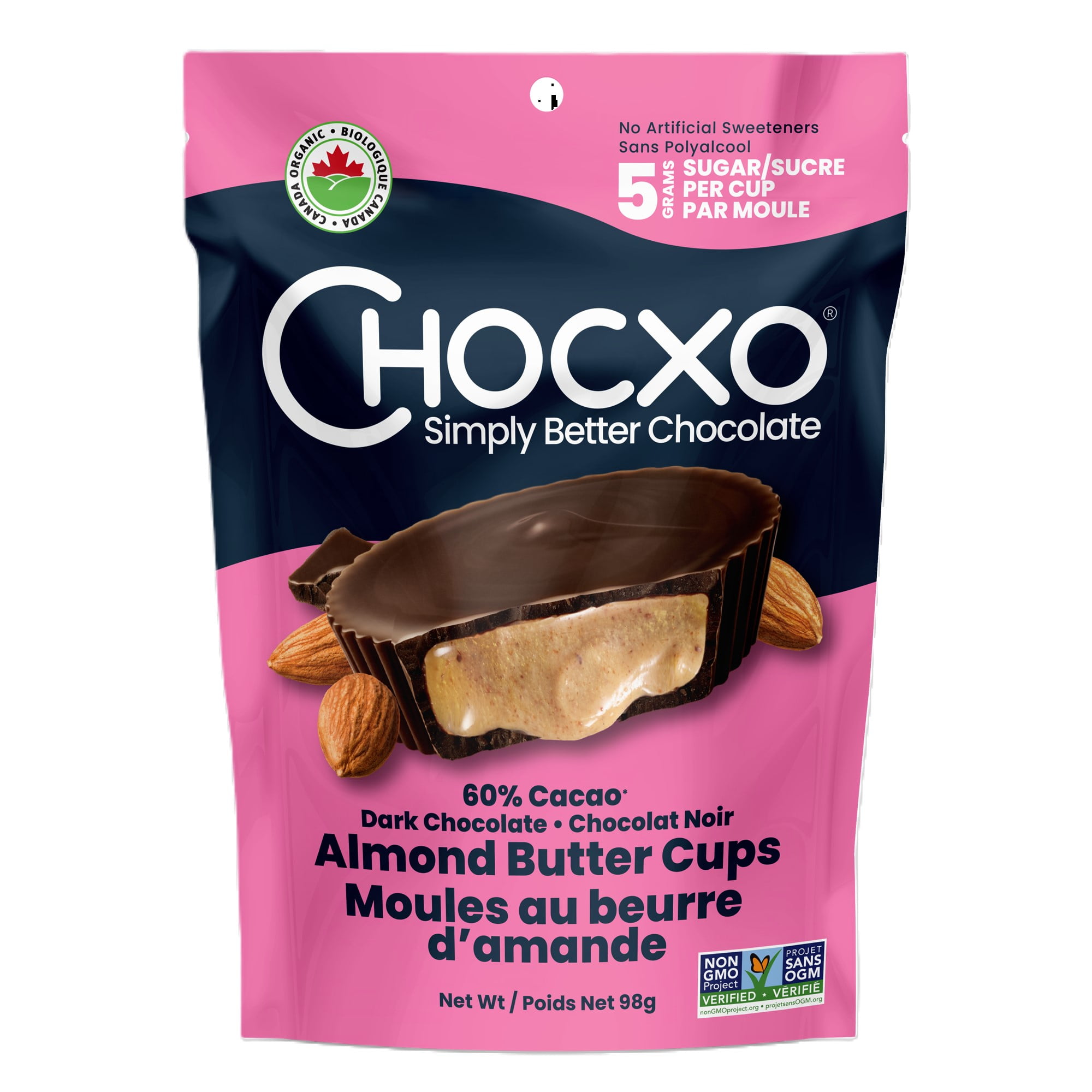 Click here for Chocxo Organic Dark Chocolate Almond Butter Cups... prices