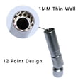 14mm Magnetic Thin Walled Spark Plug Socket Universal Joint 3/8-Inch ...