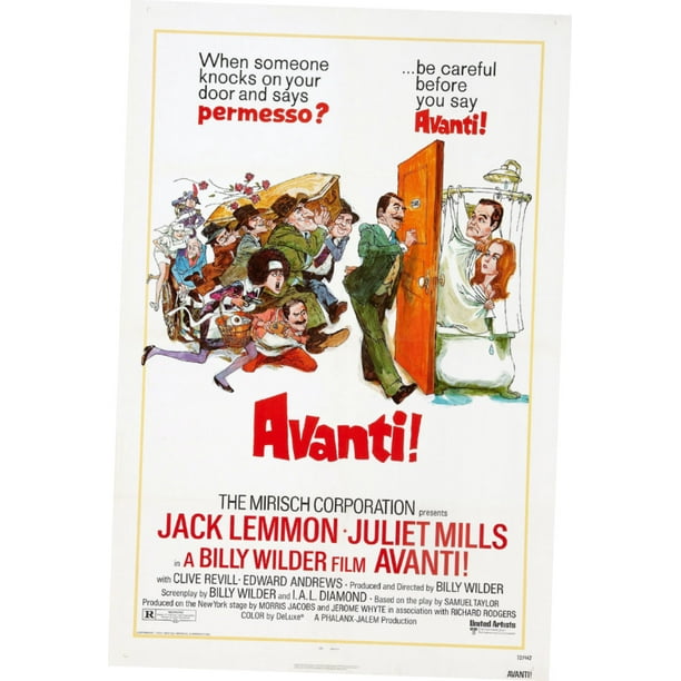 Avanti Movie Poster 24In x36In Art Poster 24x36 Unframed, Age: Adults ...