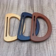 2Pieces D Shape Purse Handle,Wooden Bag Handles Replacement Smooth ...