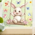 chaungfeng Easter Window Clings - Happy Easter Bunny Eggs Window ...