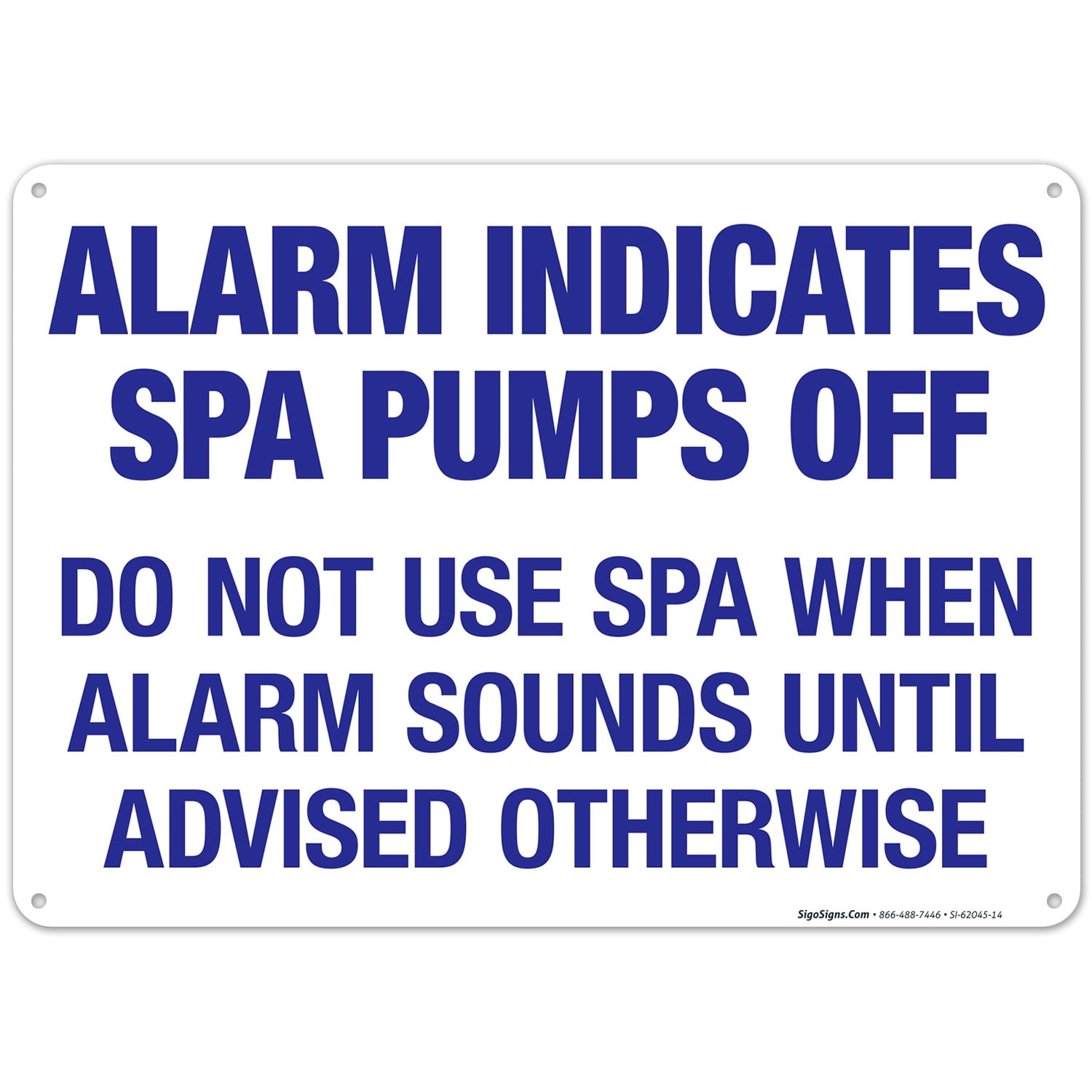 Florida Spa Alarm Sign, Complies With State Of Florida Pool Safety Code ...