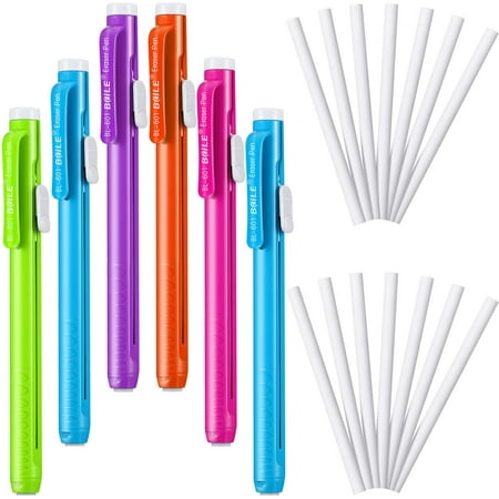 36 Pieces Eraser Pen Retractable Mechanical Eraser Pen Include 6 ...