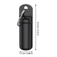 Aluminum Alloy Pill Box Keychain, Metal Sealed Storage Container for ...