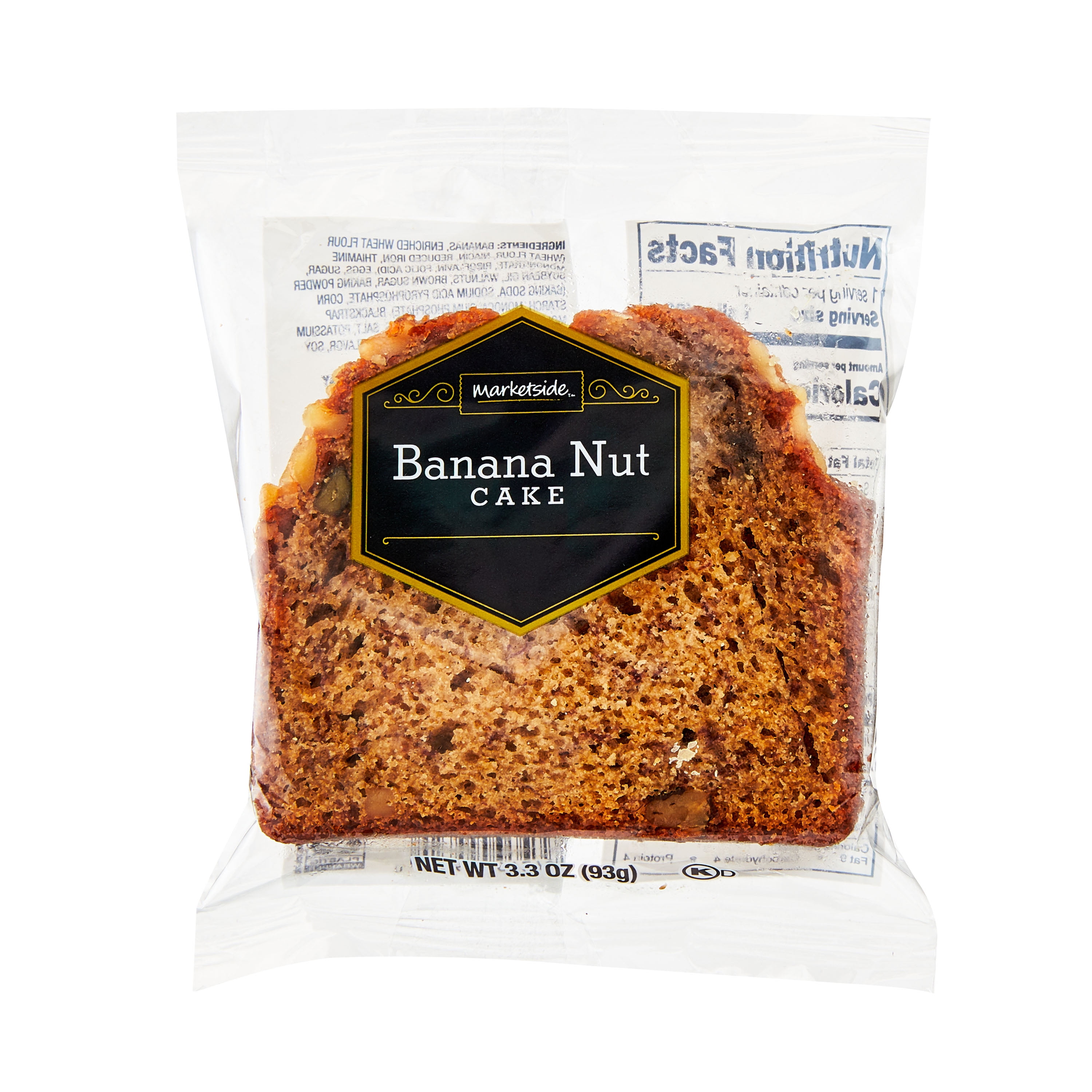 Marketside Individually Wrapped Banana Nut Sliced Cake, 1 ct, 3.3 oz ...
