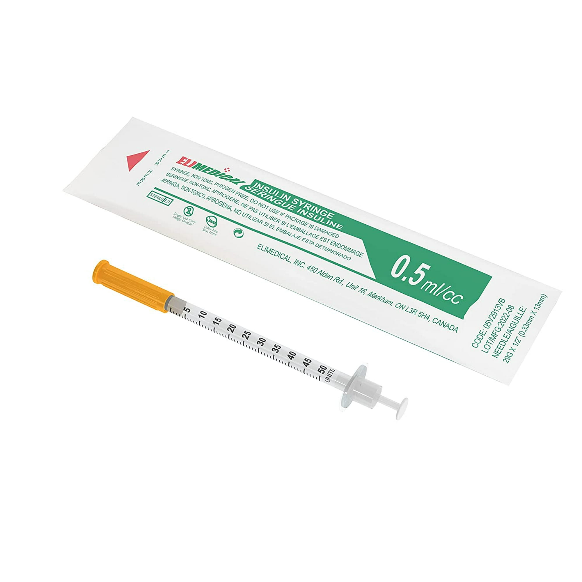 Click here for Elimedical Veterinary Syringe U-100 0.5ml 29g X 1/... prices