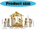 Christmas Nativity Figurines Resins Manger Holy Family Nativity Scene ...