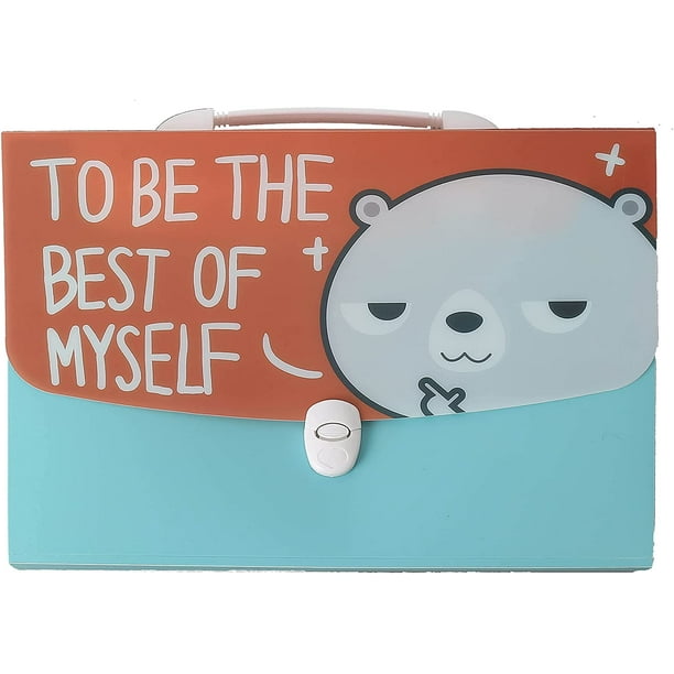 Expansion File Folder Organizer with Opening and Closing 12 Pocket A4 ...