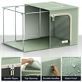 Sorbus Storage Bins with Metal Frame, Stackable & Foldable with Window ...