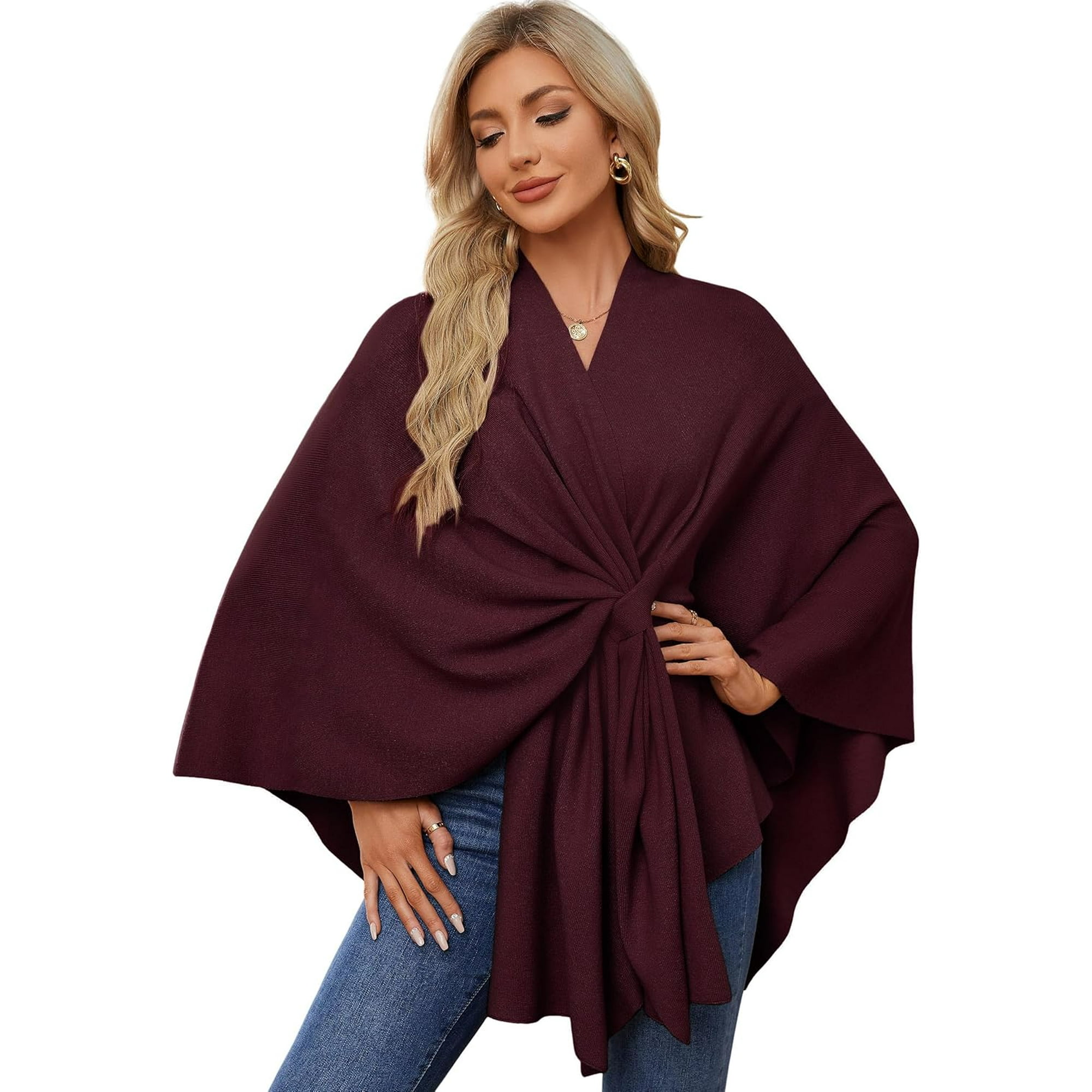 Click here for Lunfar Womens Elegant Shawl Wraps Soft Open Front... prices