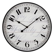 Infinity Instruments Classic Black 24 in. Wall Clock - Walmart.com