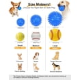 3 Pack 2.5” Squeaky Dog Toy Balls, Floating Pool Balls, Spiky Dog Balls ...