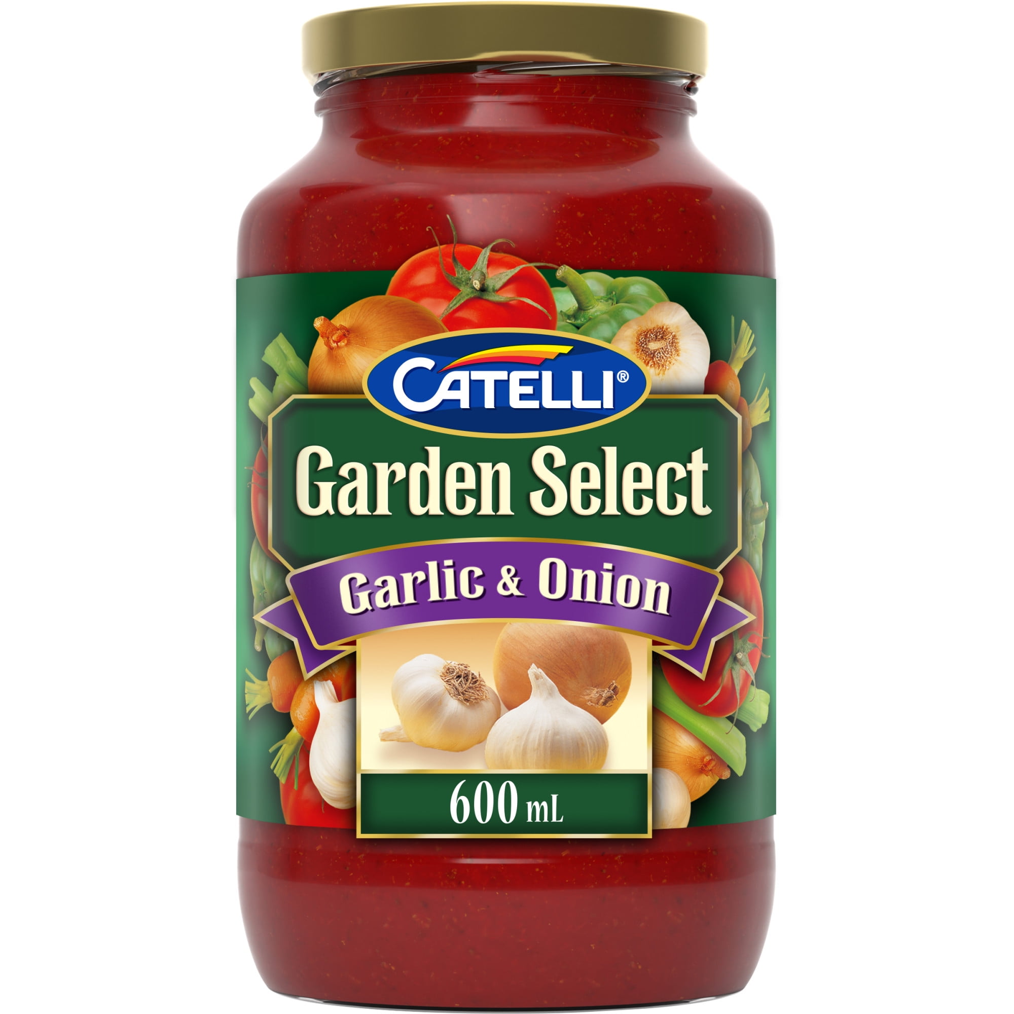 Catelli Garden Select Garlic & Onion Pasta Sauce, 600 mL Jar, Catelli ...