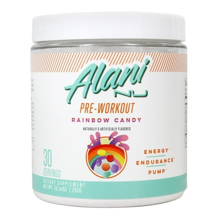 Alani Nu - Pre-Workout Powder 30 Servings Rainbow Candy - 10.34 oz ...
