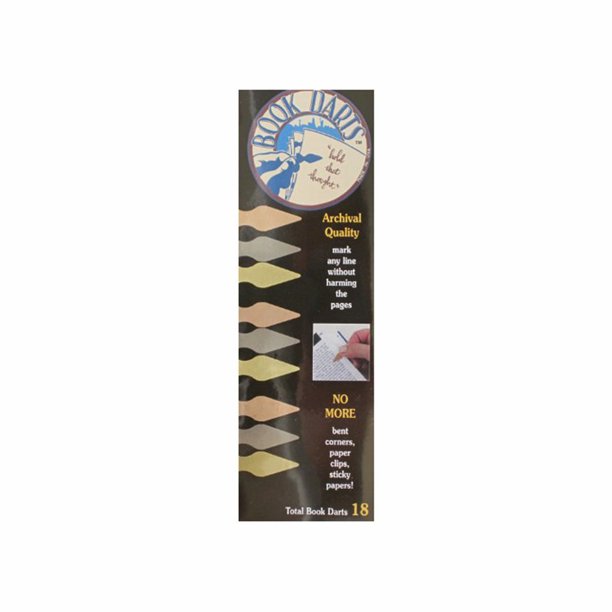 Book Darts - 18 Archival Quality Line Markers In 3 Different Metals ...