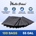 (100 Pack) 55-60 Gallon Trash Bags, 1.5 Mil, Heavy Duty, Fit Rubbermaid ...