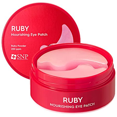 SNP - Ruby Nourishing Under Eye Patch Masks - 60 Patches Hydrogel Eye Mask Skincare Pads for ...