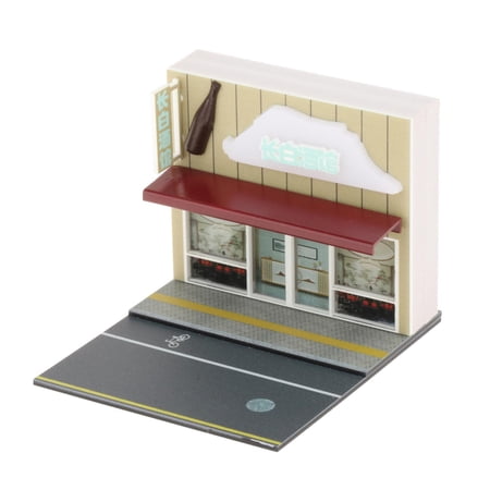 1/64 Shop Model Diorama Kits S Scale Scenery Assemble Realistic ...