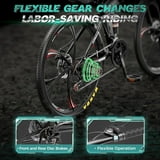 Marknig 26 Inch Folding Mountain Bike, 21 Speed Full Suspension High ...