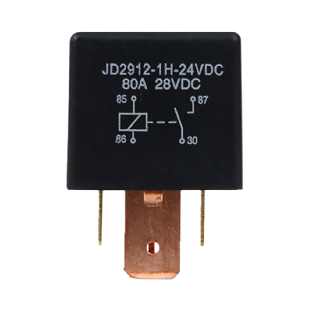 Model No: JD2912-1H-24VDC Changeover SPDT Relay 4 Pin 24V 80Amp ...