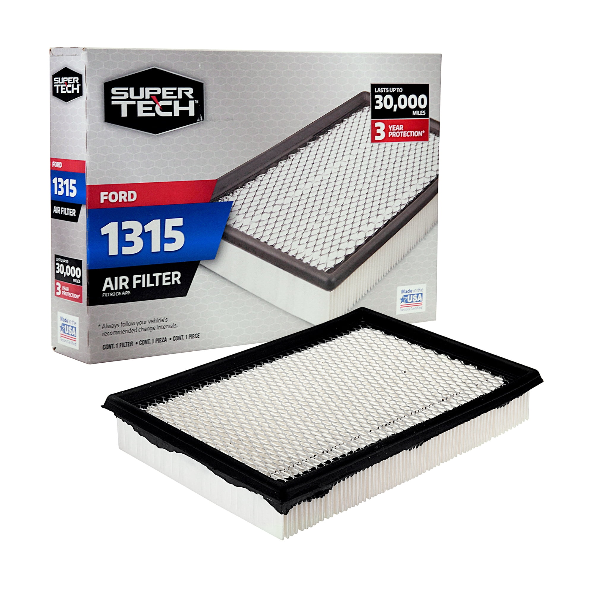 Super Tech 1315 Engine Air Filter, Replacement Filter for Ford ...