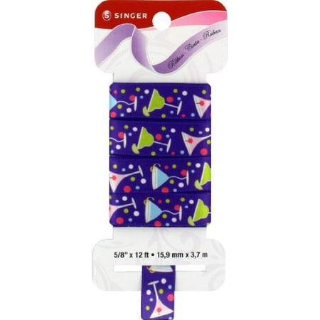 Singer Girls Party Night Satin Ribbon, 5/8-Inch Wide by 12-Feet Long ...
