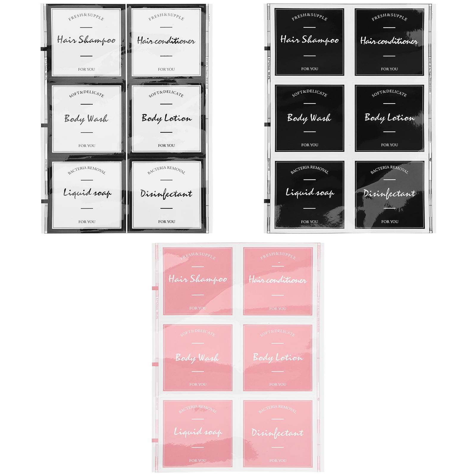 Miangastore Étiquettes de Bouteilles de Shampooing Autocollantes ...