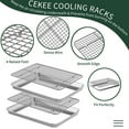 Quarter Sheet Pan with Cooling Rack Set [2 Baking Sheets + 2 Baking ...
